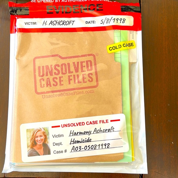 Games | Unsolved Case Files Murder Mystery Game Harmony Ashcroft | Poshmark